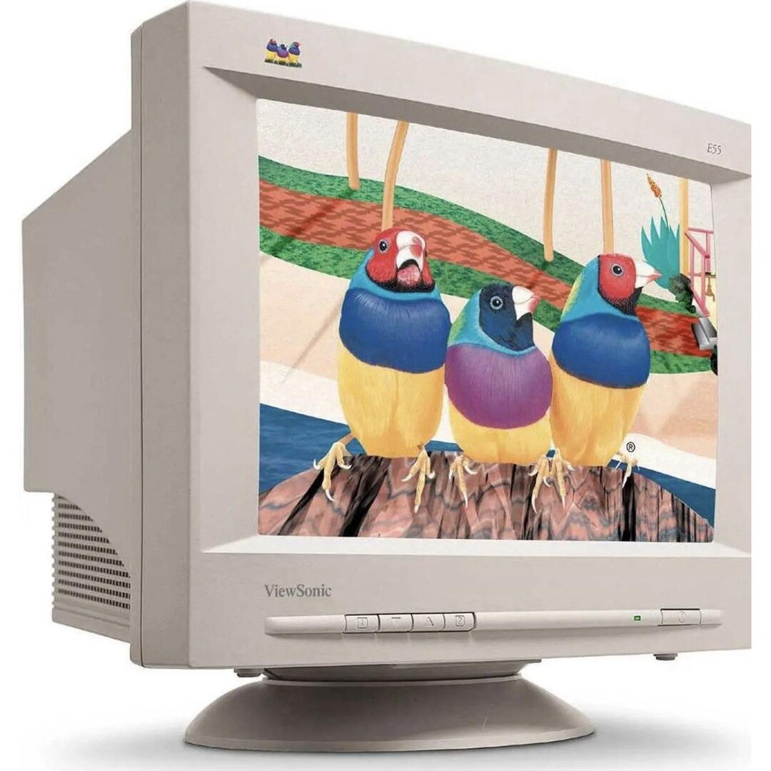 NEW Old Stock Vintage Real Find Viewsonic E55 CRT Color 15" Display ...