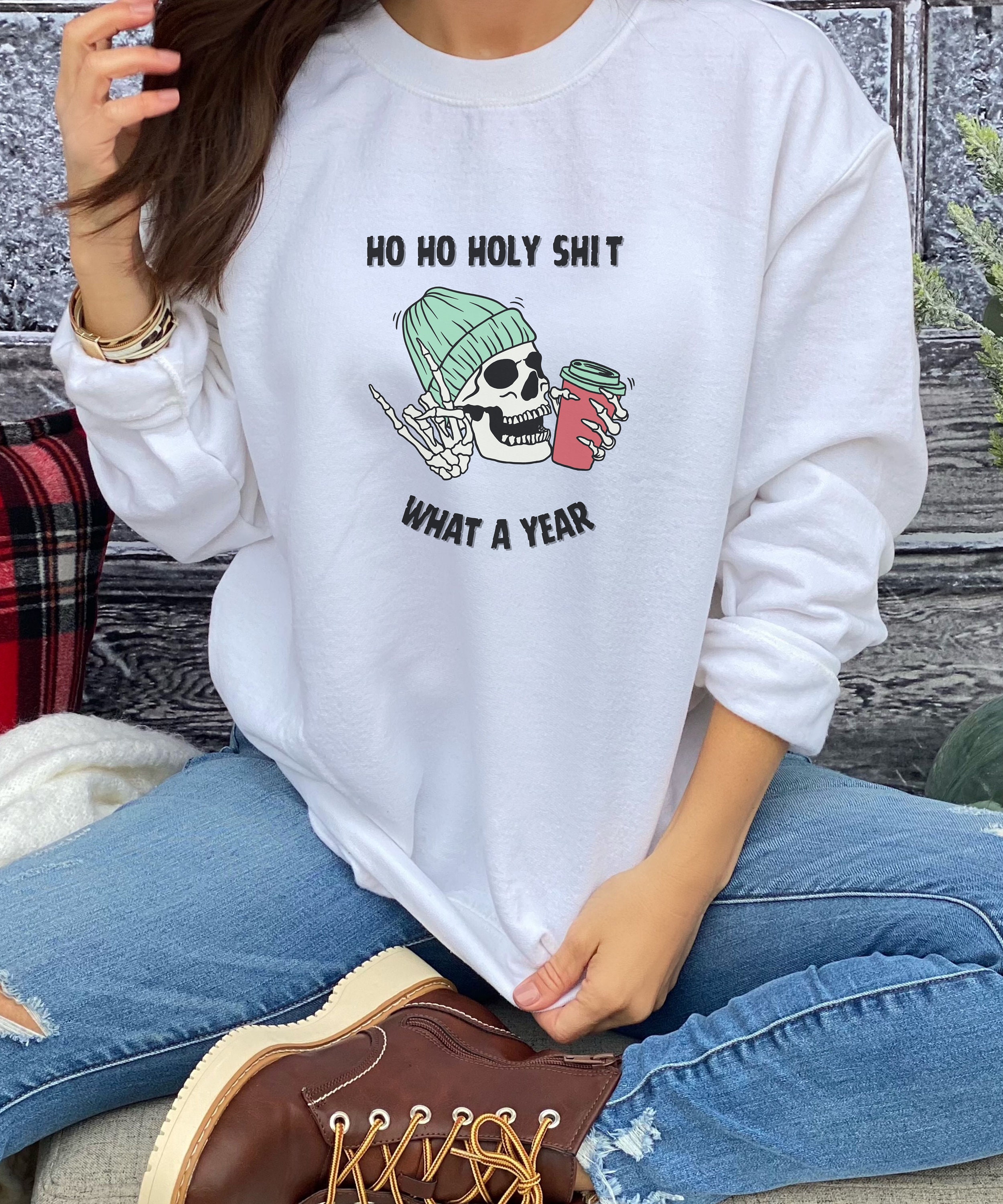 Ho Ho Holy Shiz Crewneck Sweatshirt - Etsy