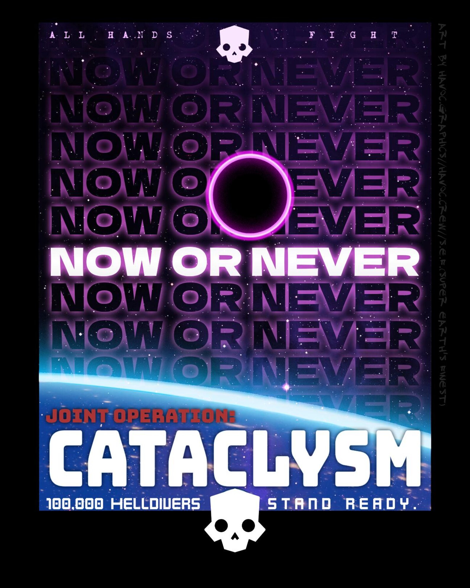 Helldivers 2 Poster: Joint Operation Cataclysm Fan Made Satin Print - Etsy