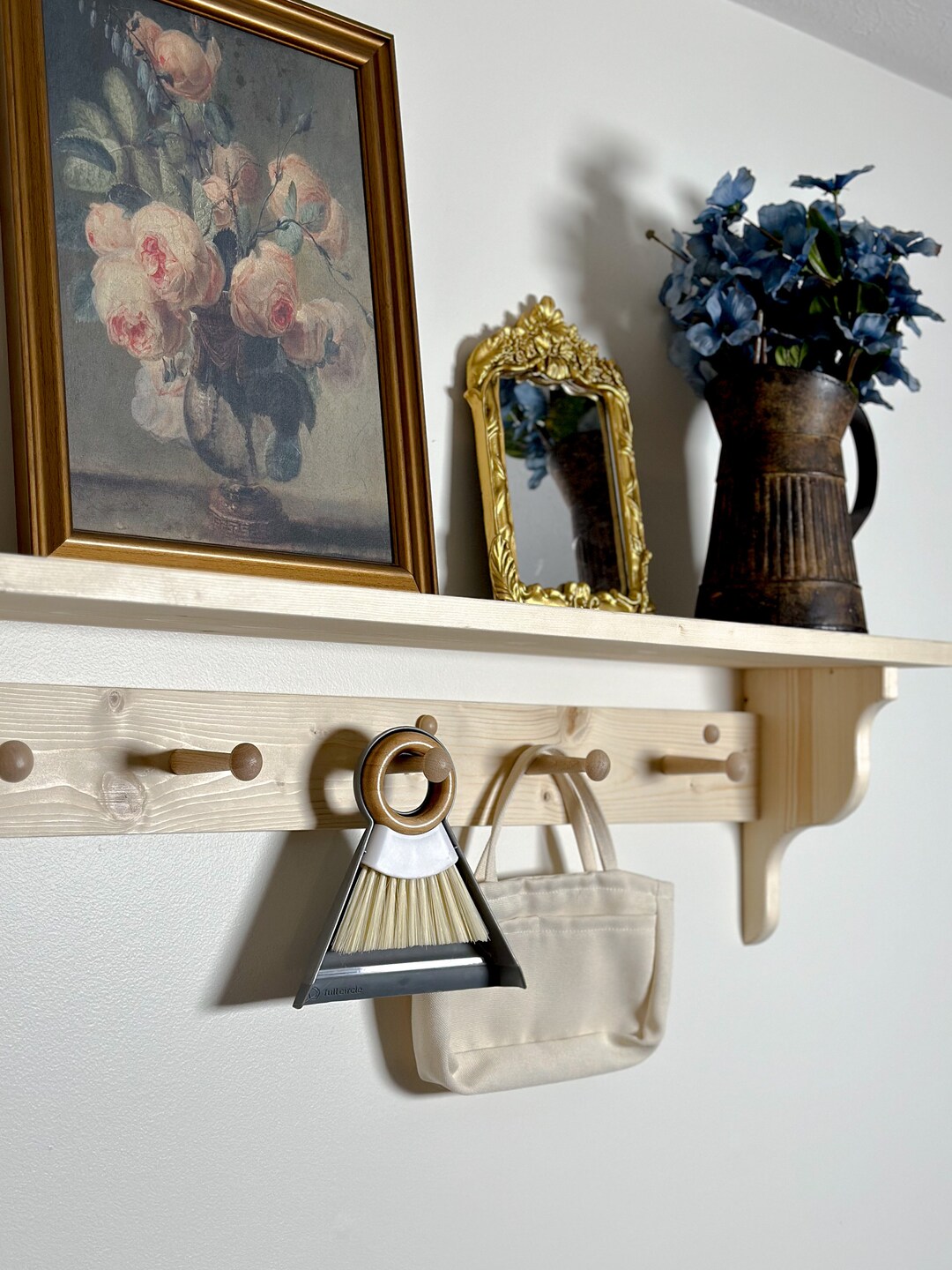 Peg Rail With Shelf, Entryway Organization, Shaker Peg Coat Rack ...