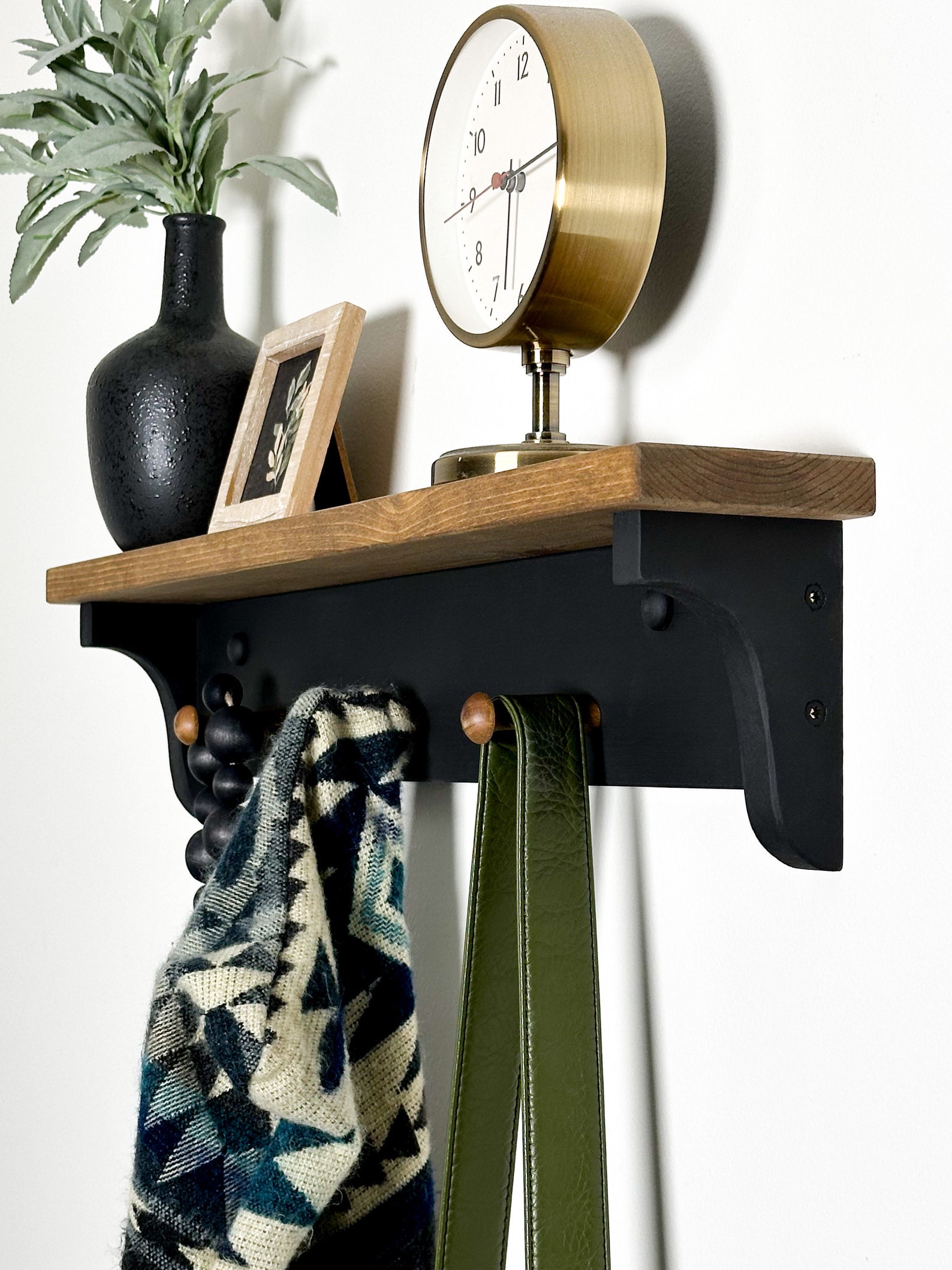 Shaker Peg Shelf Coat Rack With Shelf Wood Shelf With Pegs Decor ...