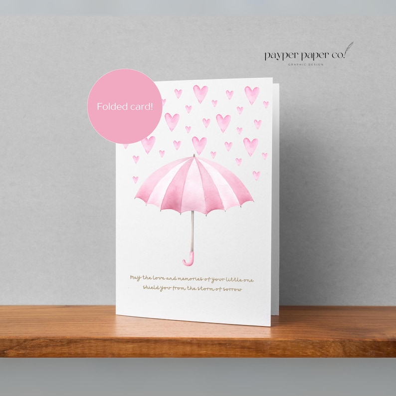 Printable Child Loss Card / Thinking of You Card / Sympathy Card / Baby ...