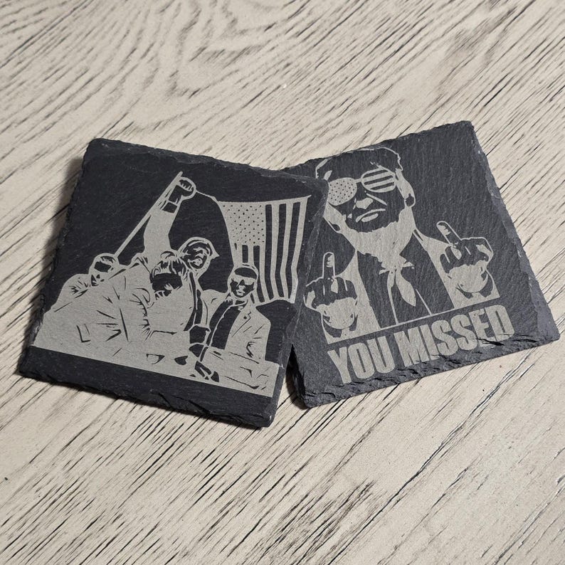 Donald Trump 2024 Slate Coasters - Etsy