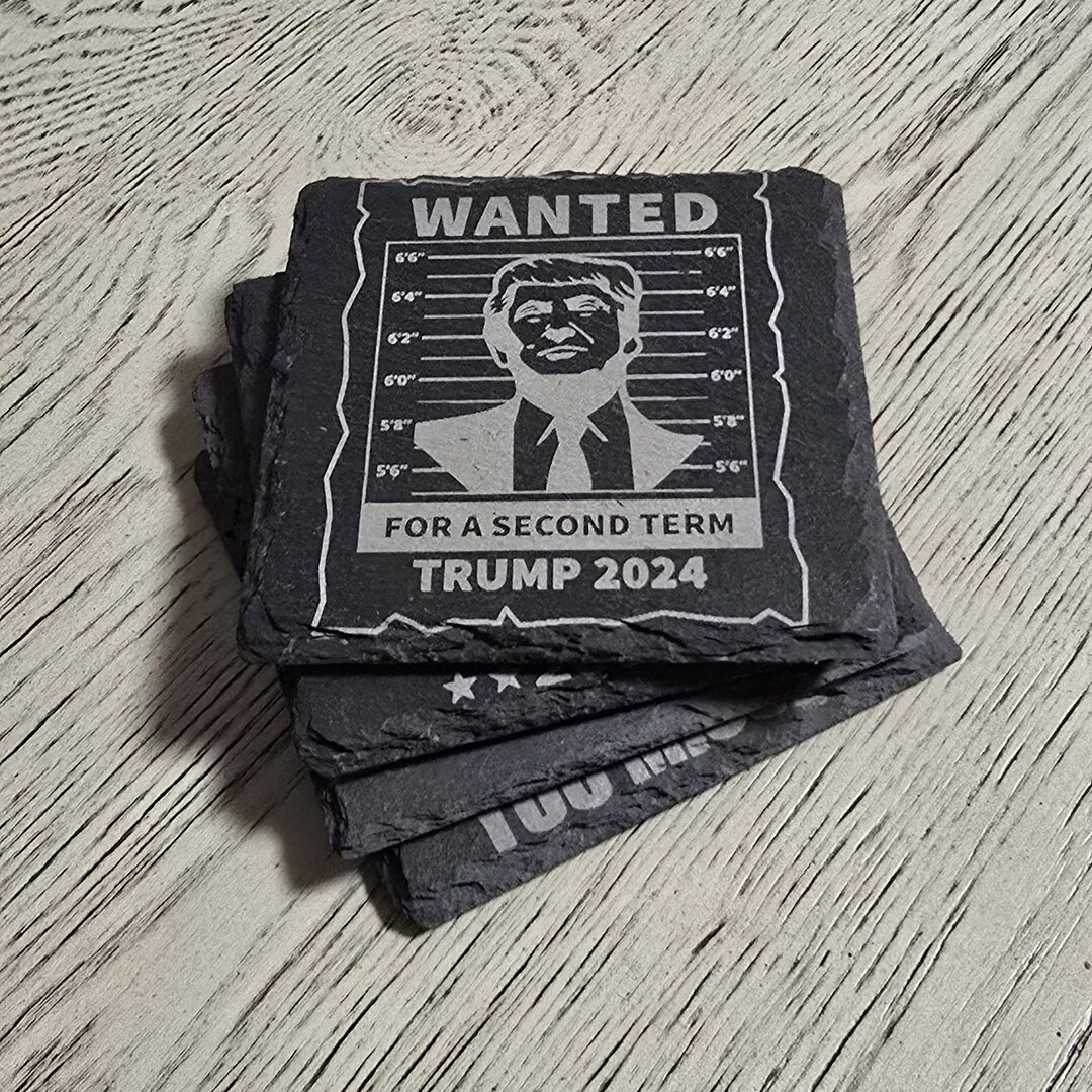 Donald Trump 2024 Slate Coasters - Etsy