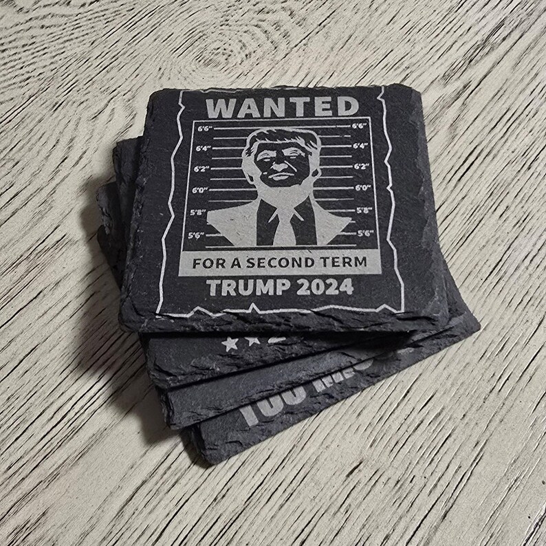 Donald Trump 2024 Slate Coasters - Etsy