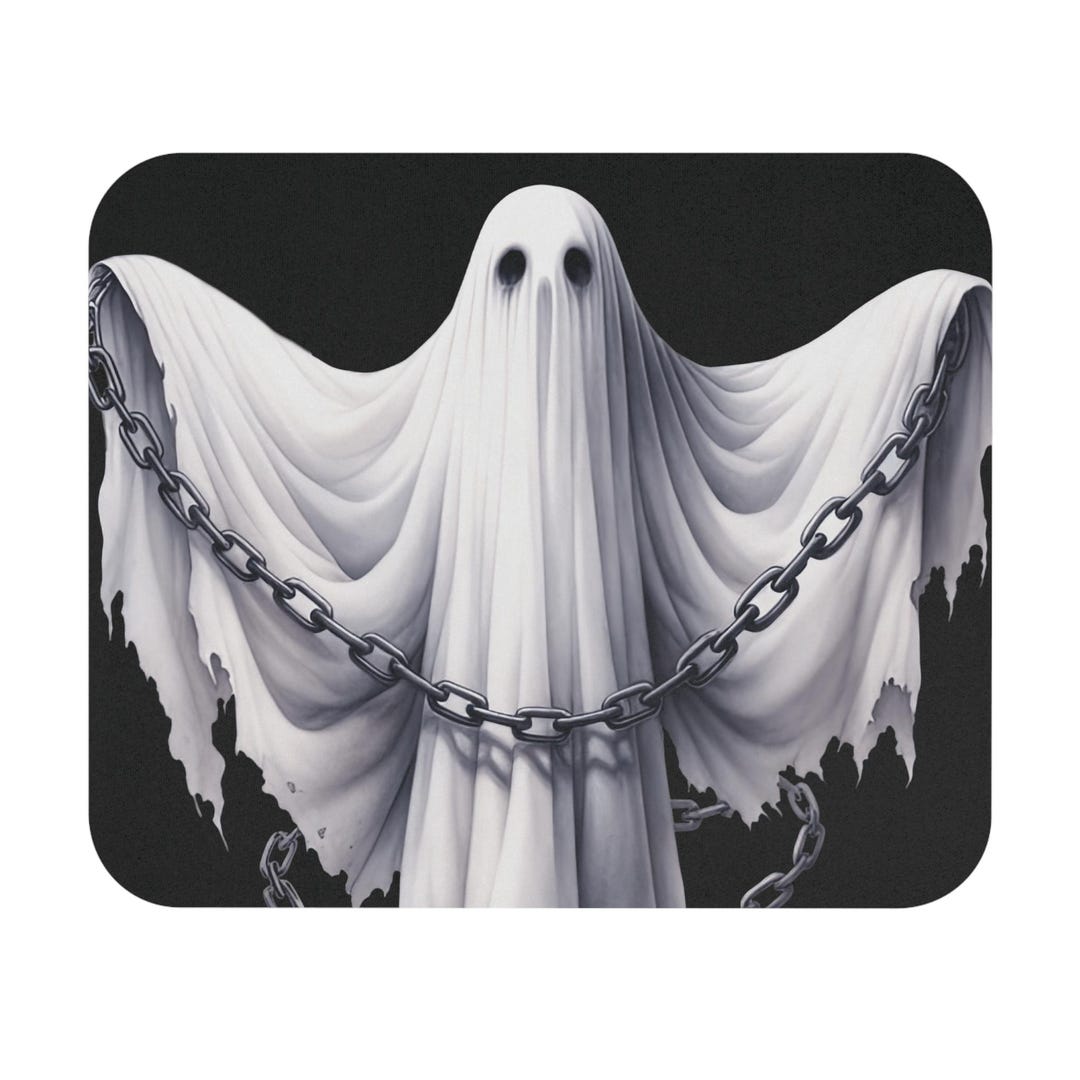 Spirit With Shackles Basic Mouse Pad, Ghost Stuck in A Bad Location ...