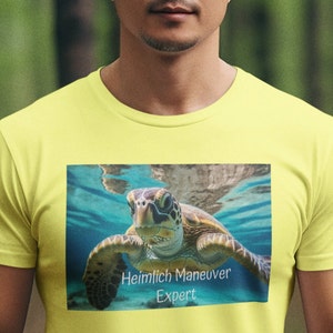 Sea Turtle T-shirt, Heimlich Maneuver CPR Trainer Tee, Unisex Jersey ...