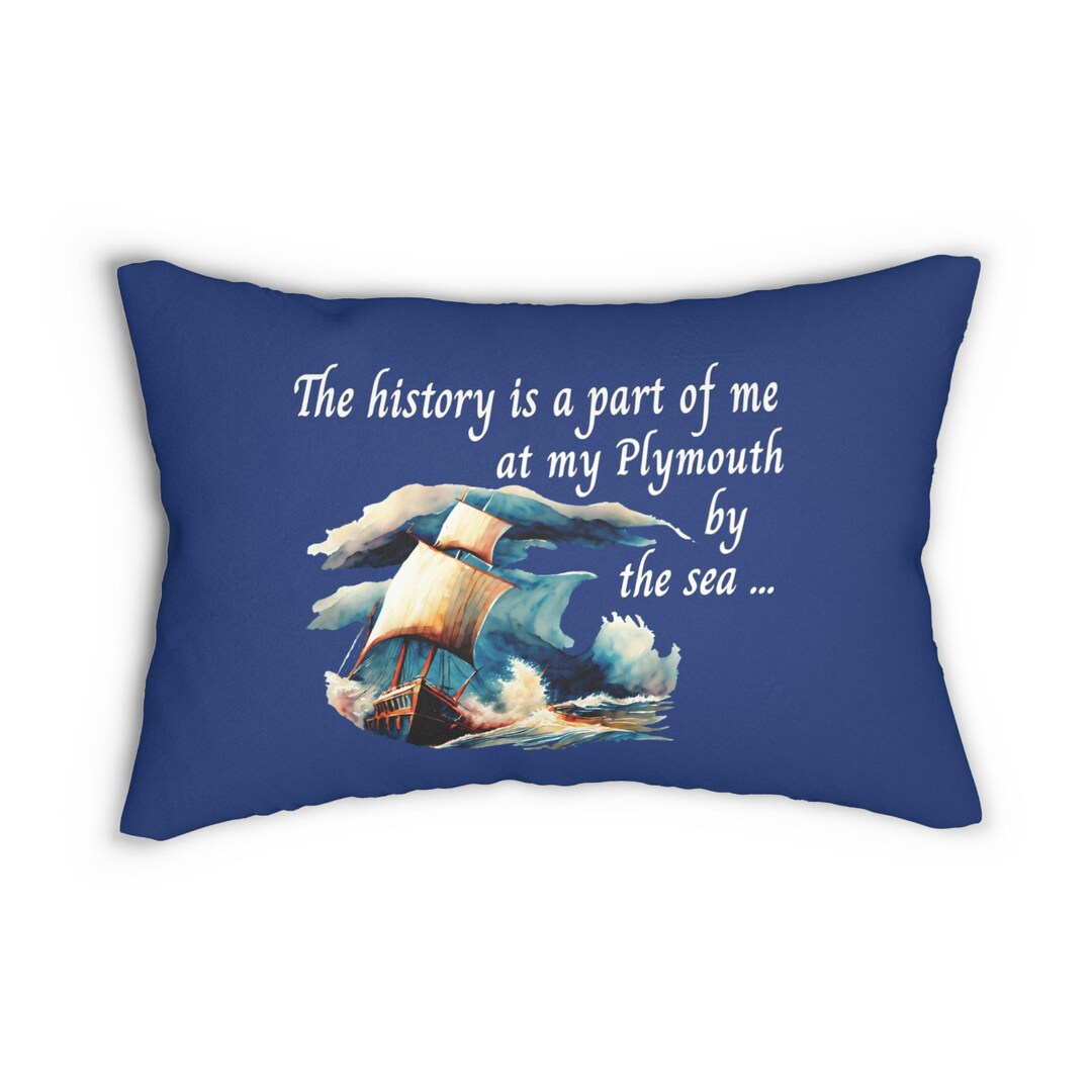 Mayflower Ship Pillow: Plymouth Massachusetts Nautical Decor - Etsy