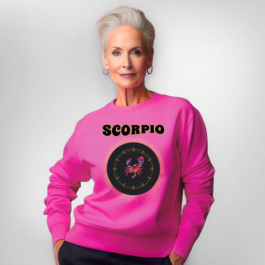 SCORPIO ASTROLOGICAL SIGN Crew Neck Sweatshirt, Birth Sign Sweatshirt ...