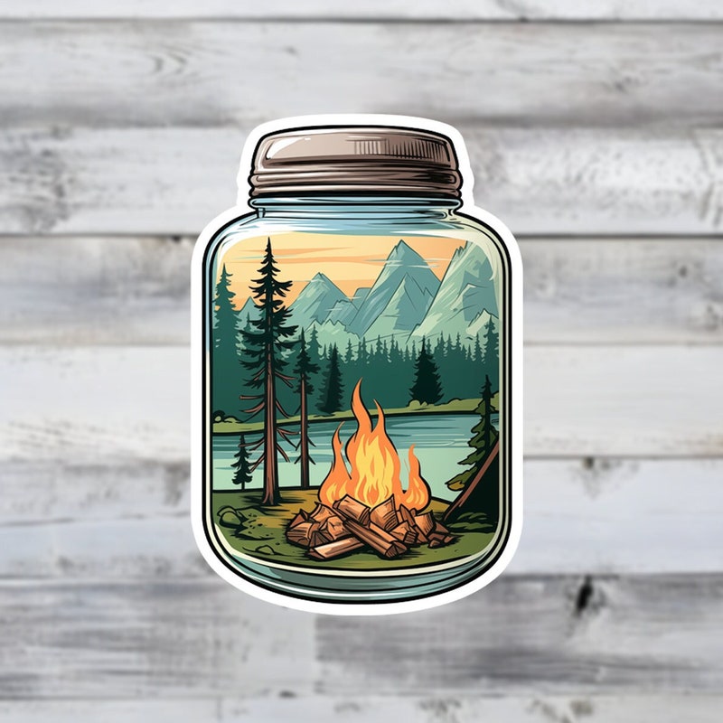 Camping Sticker - Etsy