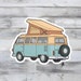 Vintage Van Life Campervan Vinyl Sticker - Retro Beach Adventure Decal ...