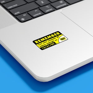 Remember Y2K Turn off Your Computer Vinyl Sticker - Funny Retro Tech ...