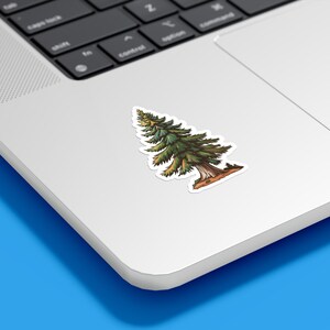 Majestic Redwood Tree Vinyl Sticker - Giant Sequoia Forest Decal ...