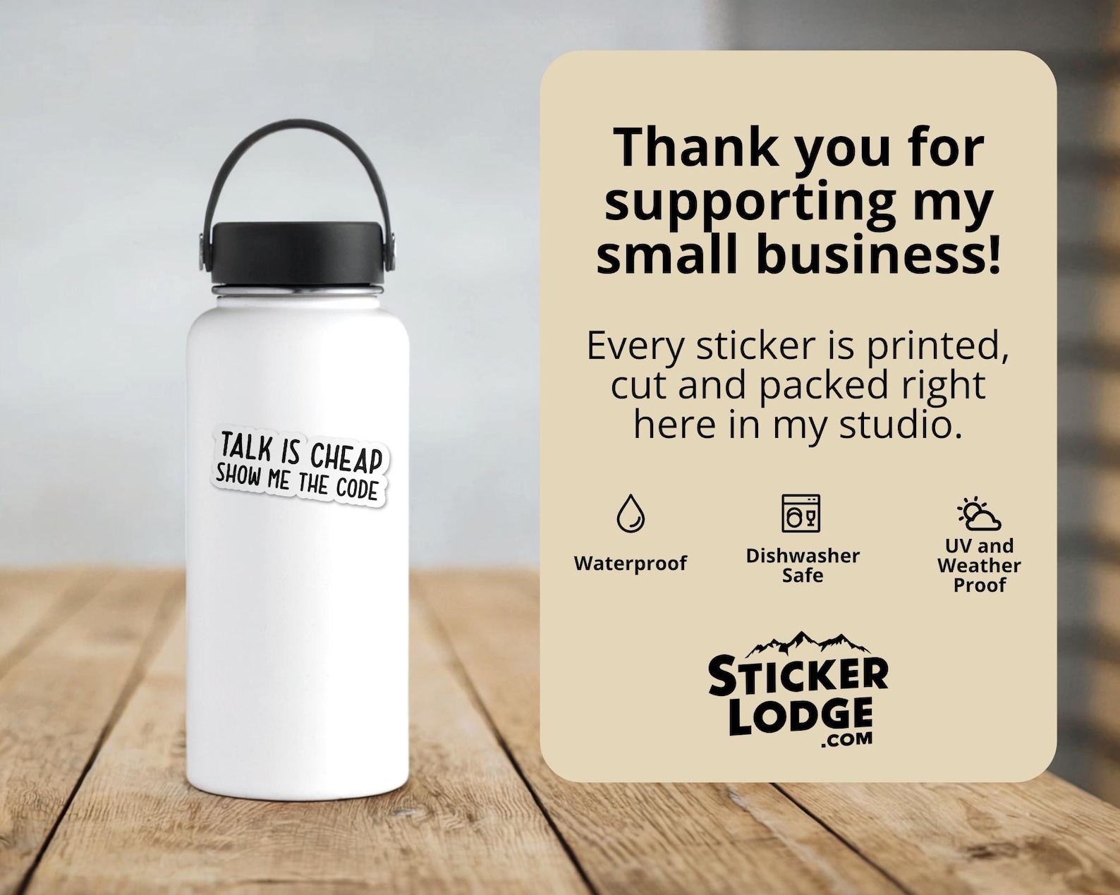 Talk is Cheap Show Me the Code Vinyl Sticker - Funny Developer Decal - Etsy