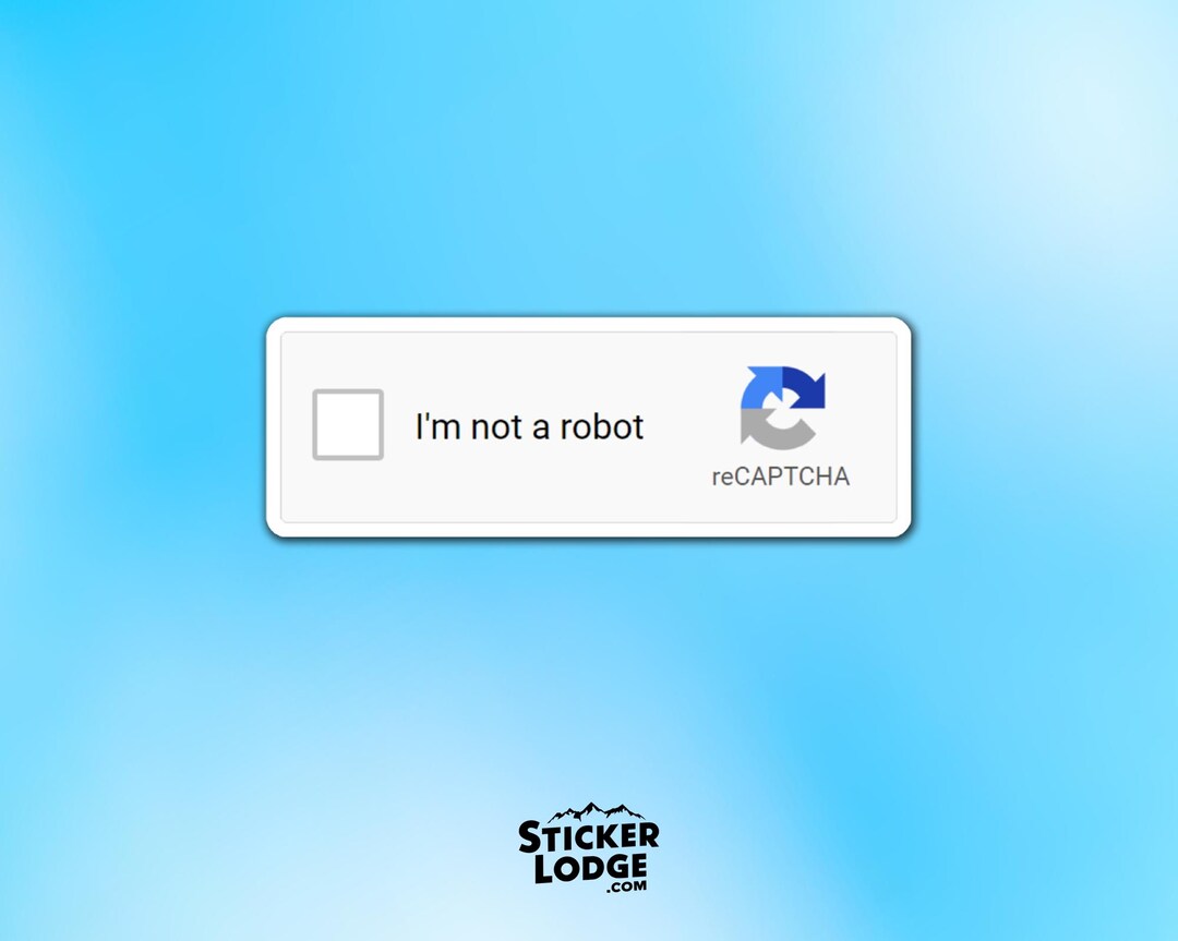I'm Not a Robot Vinyl Sticker - Sarcastic Cyber Tech Decal - Etsy