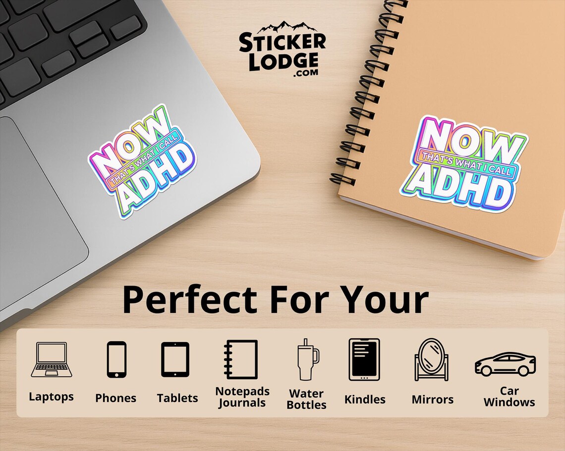 Now Thats What I Call ADHD Vinyl Sticker - Funny Retro 90s Decal - Etsy