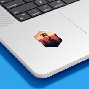 Firewatch Tower Sunset Vinyl Sticker - Forest Lookout Outdoor Adventure ...