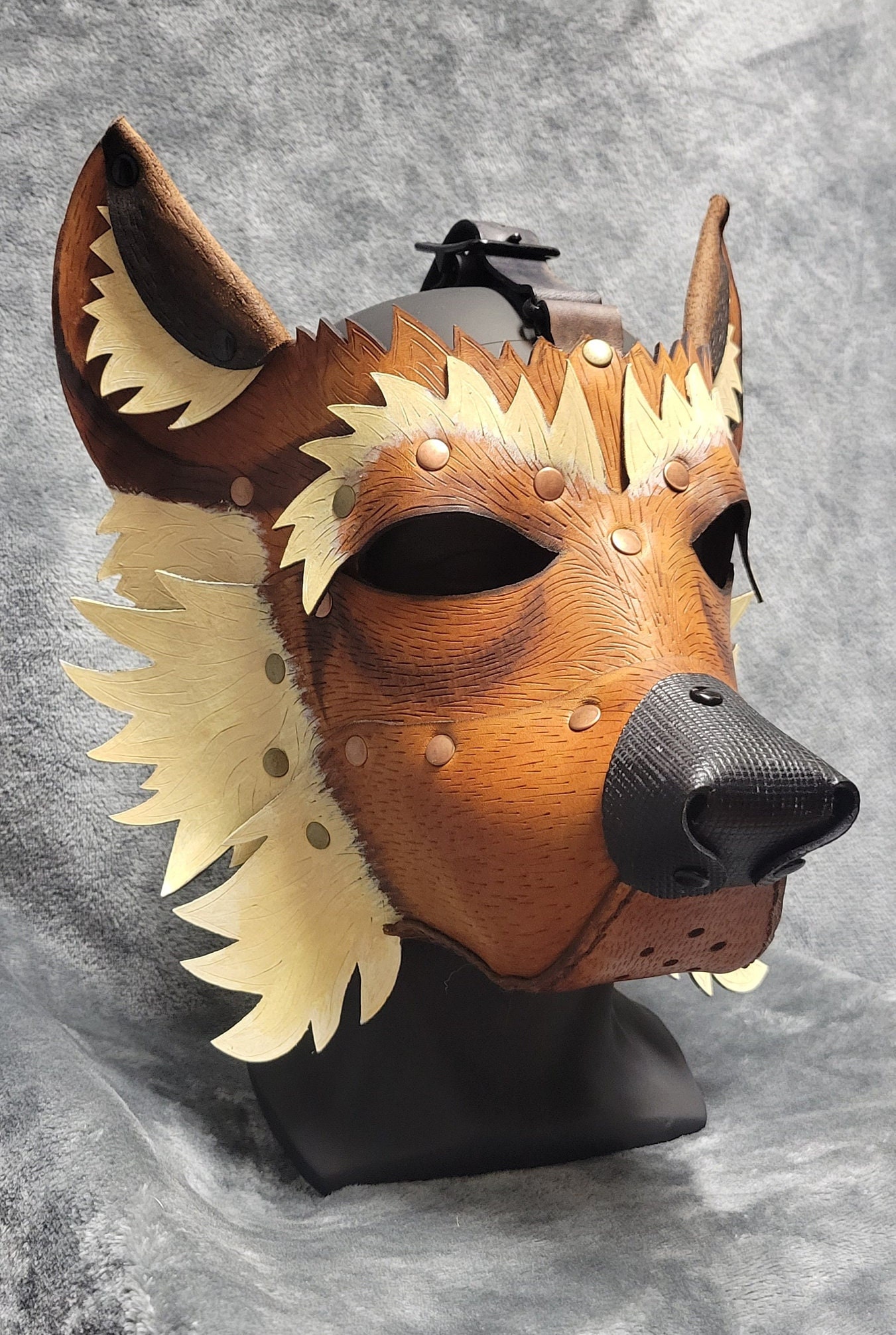 Leather Wolf Mask - Etsy