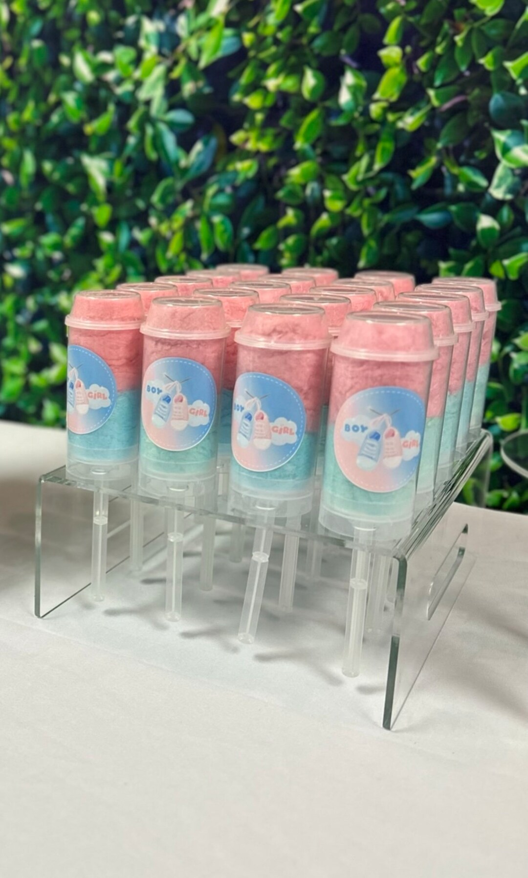 36 Cotton Candy Push Pops With Free Customized Sticker Labels & Free ...