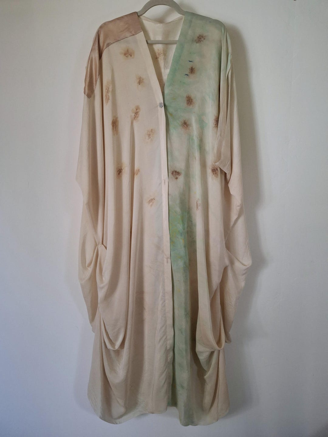 Handdyed Silk Priestess Gown Robe Dress Longer Cosmos Textures - Etsy