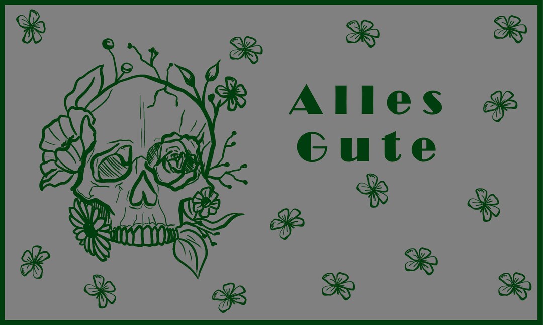 All the Best - Skull - Gift Voucher - Etsy