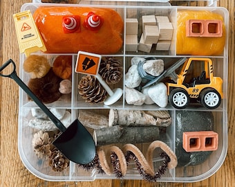 Construction Playdough Kit - Etsy