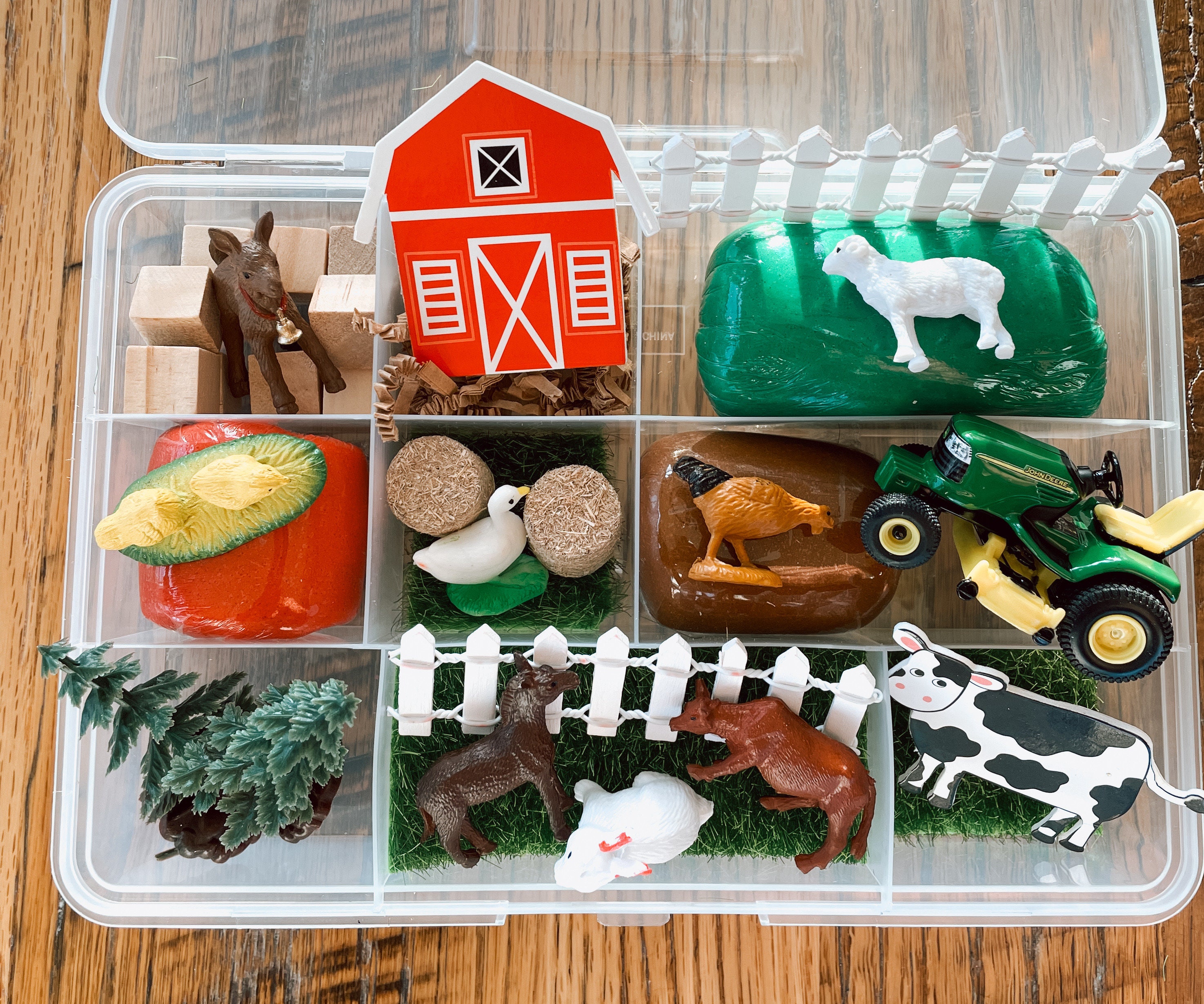 On the Farm Playdough Kit - Etsy