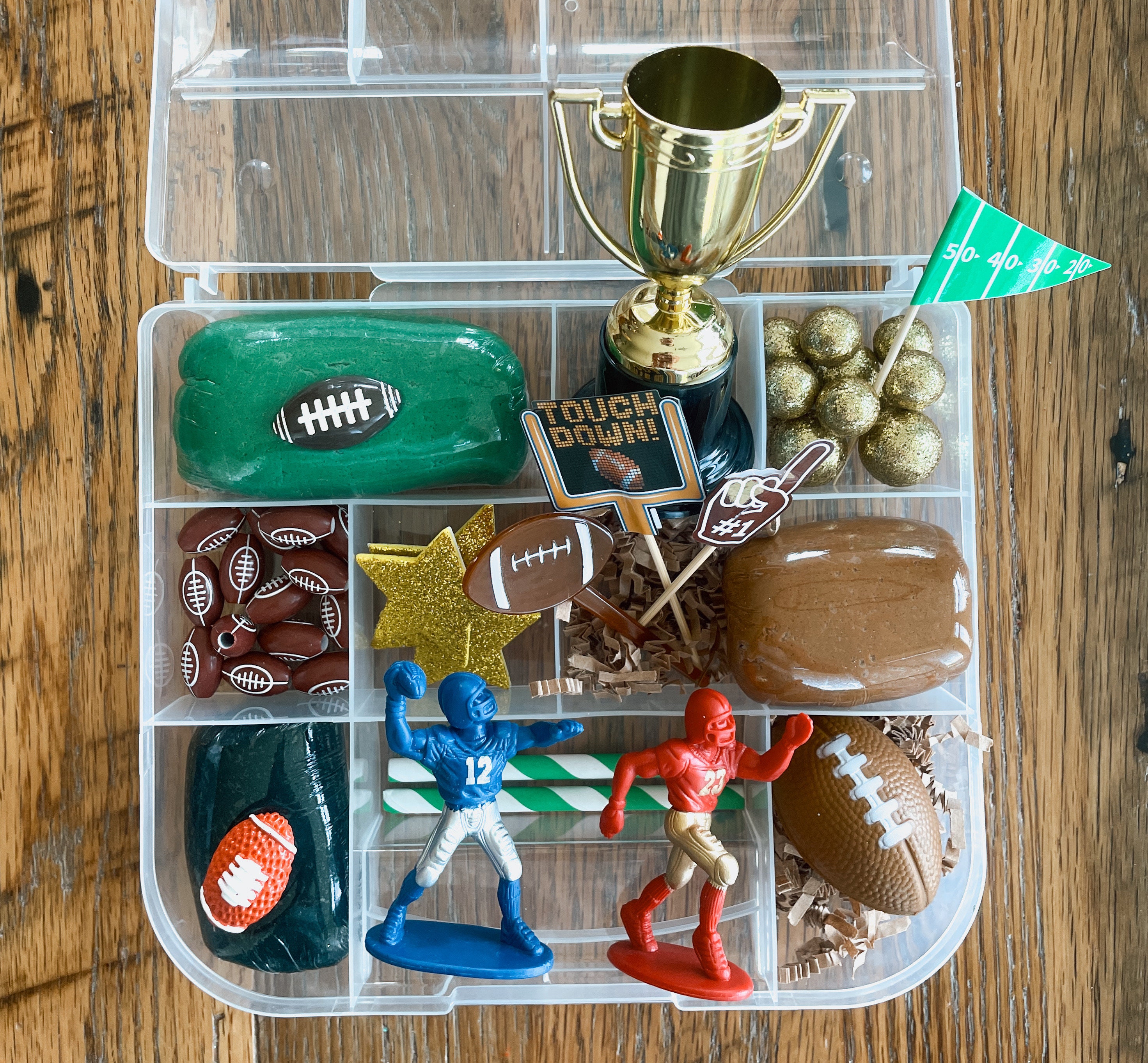 Football Playdough Kit - Etsy