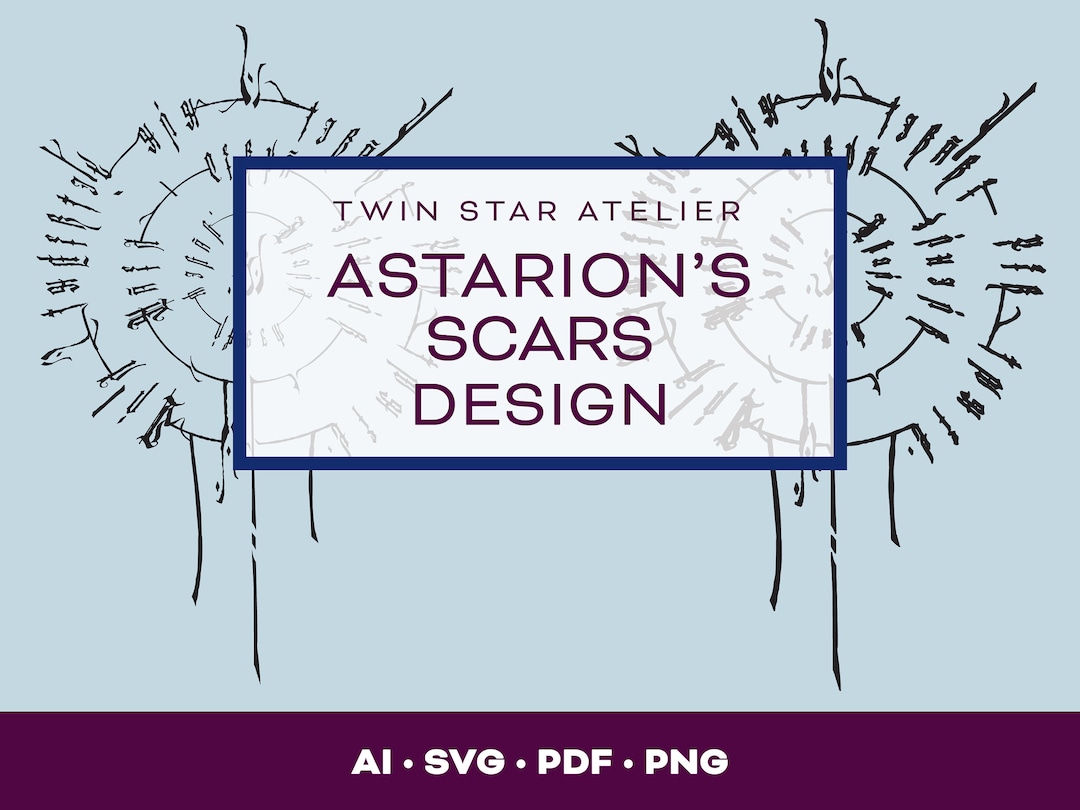 Astarion Scars BG3 | Cosplay Vector SVG PDF - Etsy