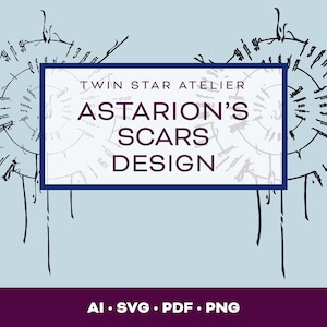 Astarion Scars BG3 | Cosplay Vector SVG PDF - Etsy