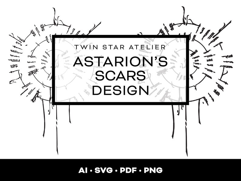 Astarion Scars BG3 | Cosplay Vector SVG PDF - Etsy
