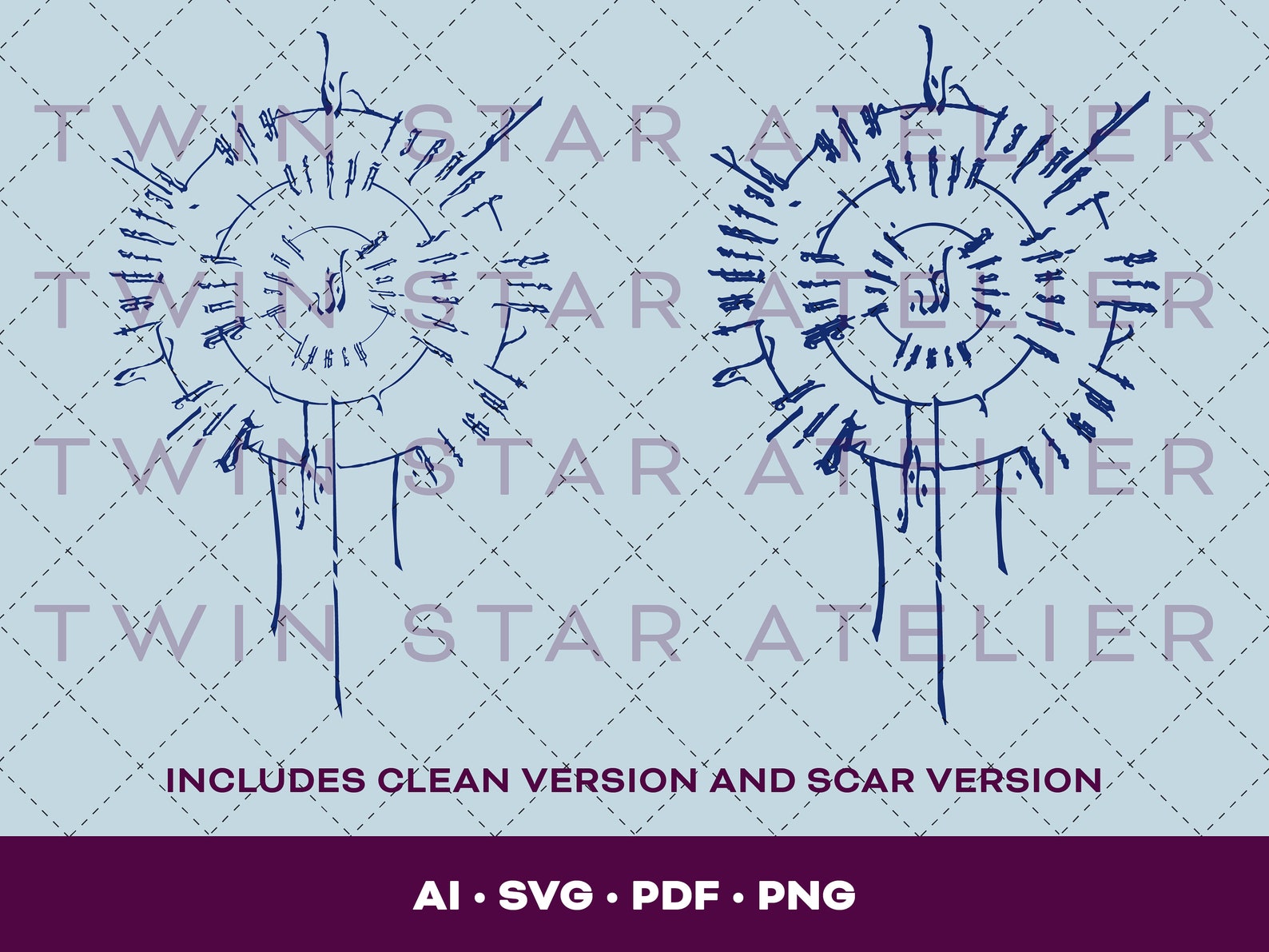 Astarion Scars BG3 | Cosplay Vector SVG PDF - Etsy