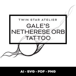 Gale Orb Tattoo BG3 | Cosplay Vector AI SVG PDF - Etsy