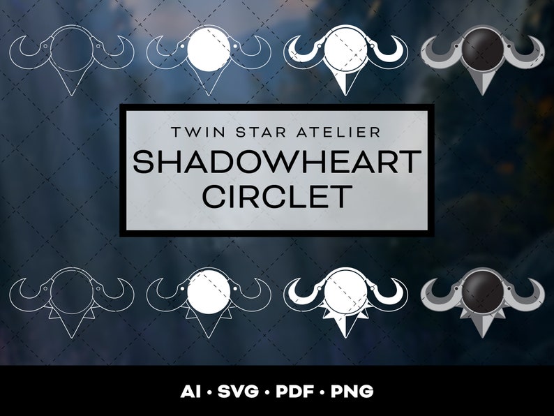 Shadowheart's Circlet BG3 | Cosplay Vector AI SVG PDF - Etsy