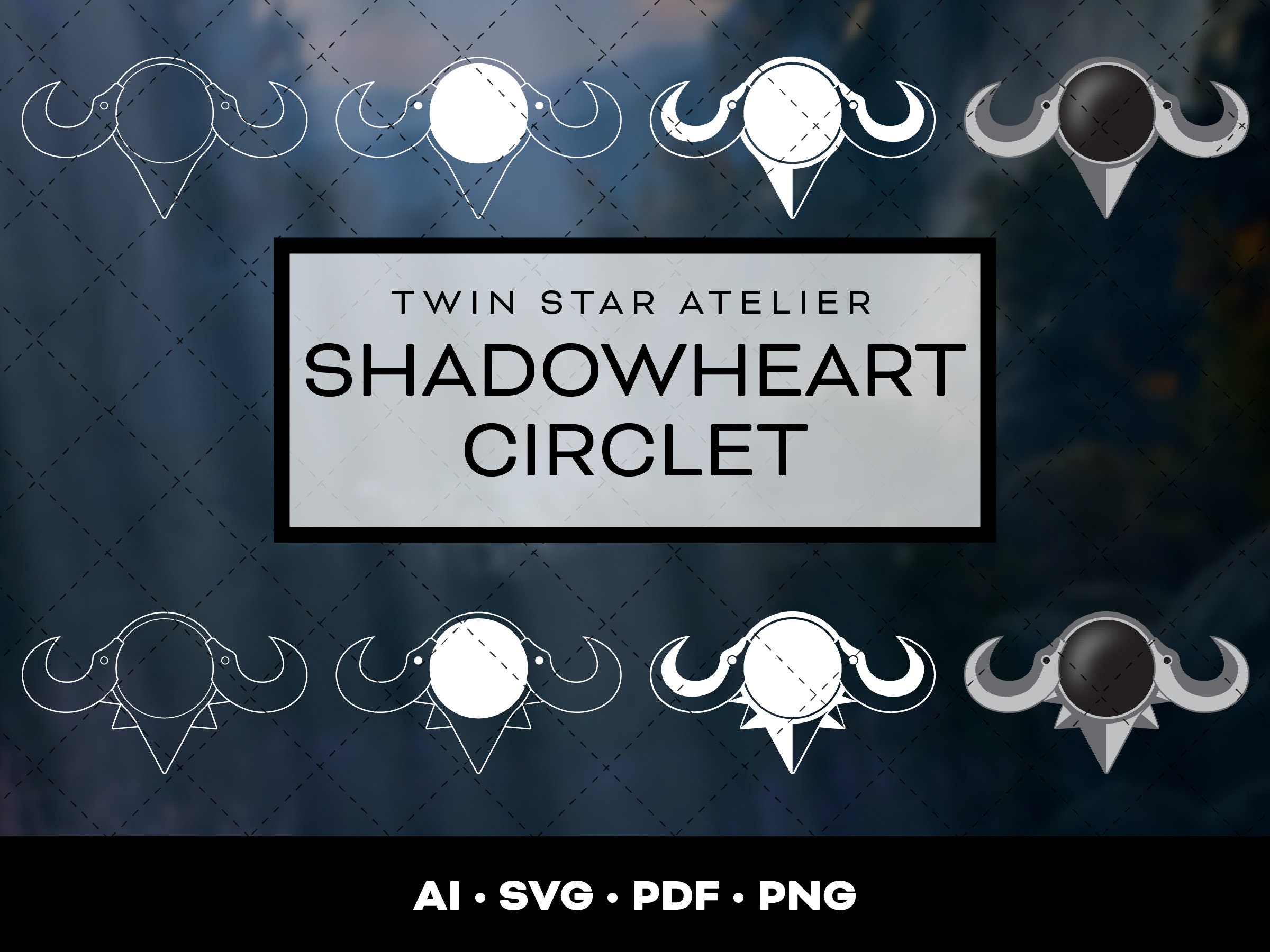 Shadowheart's Circlet BG3 | Cosplay Vector AI SVG PDF - Etsy
