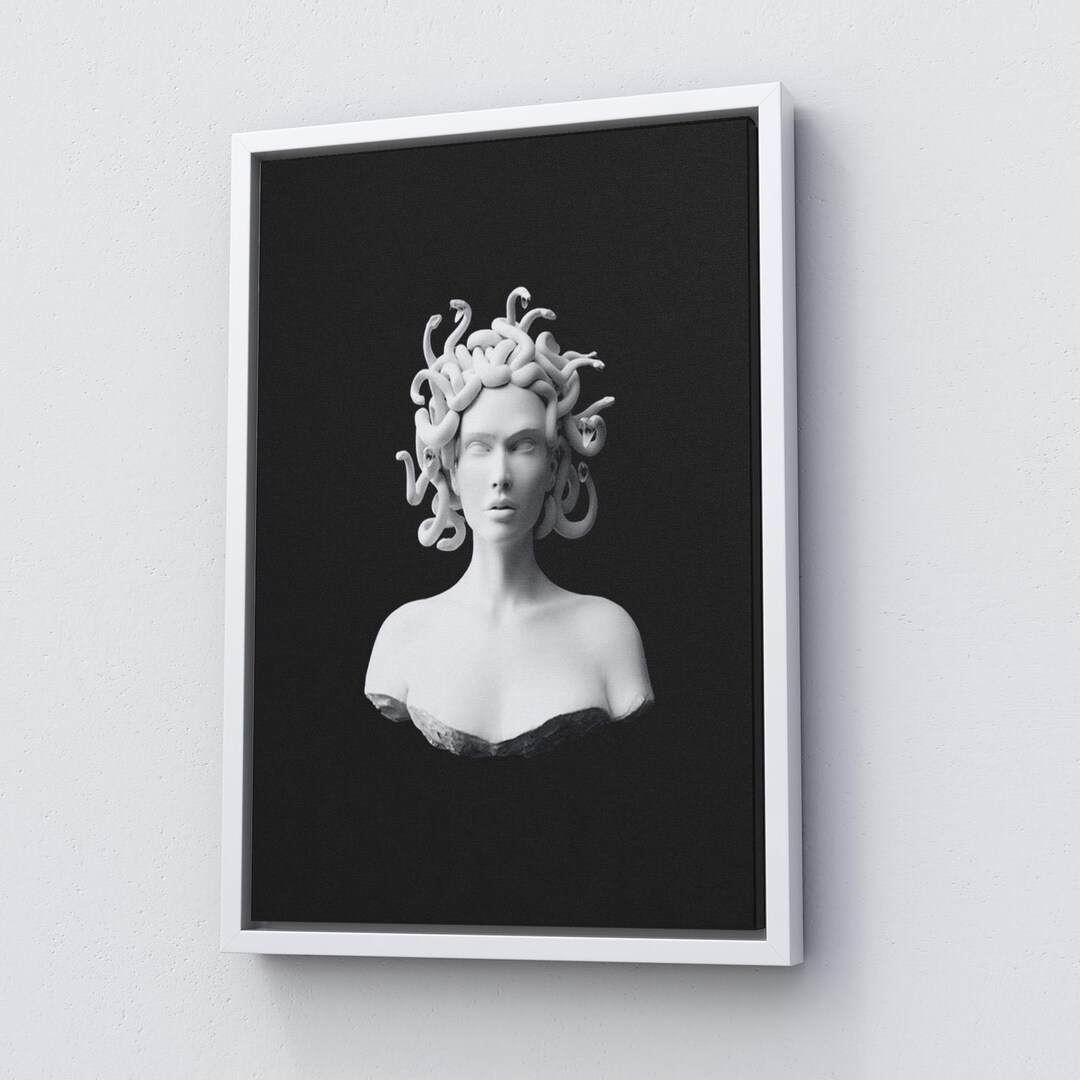 Decontructed Medusa Wall Art, Medus Canvas Print, Decontructed Medusa ...