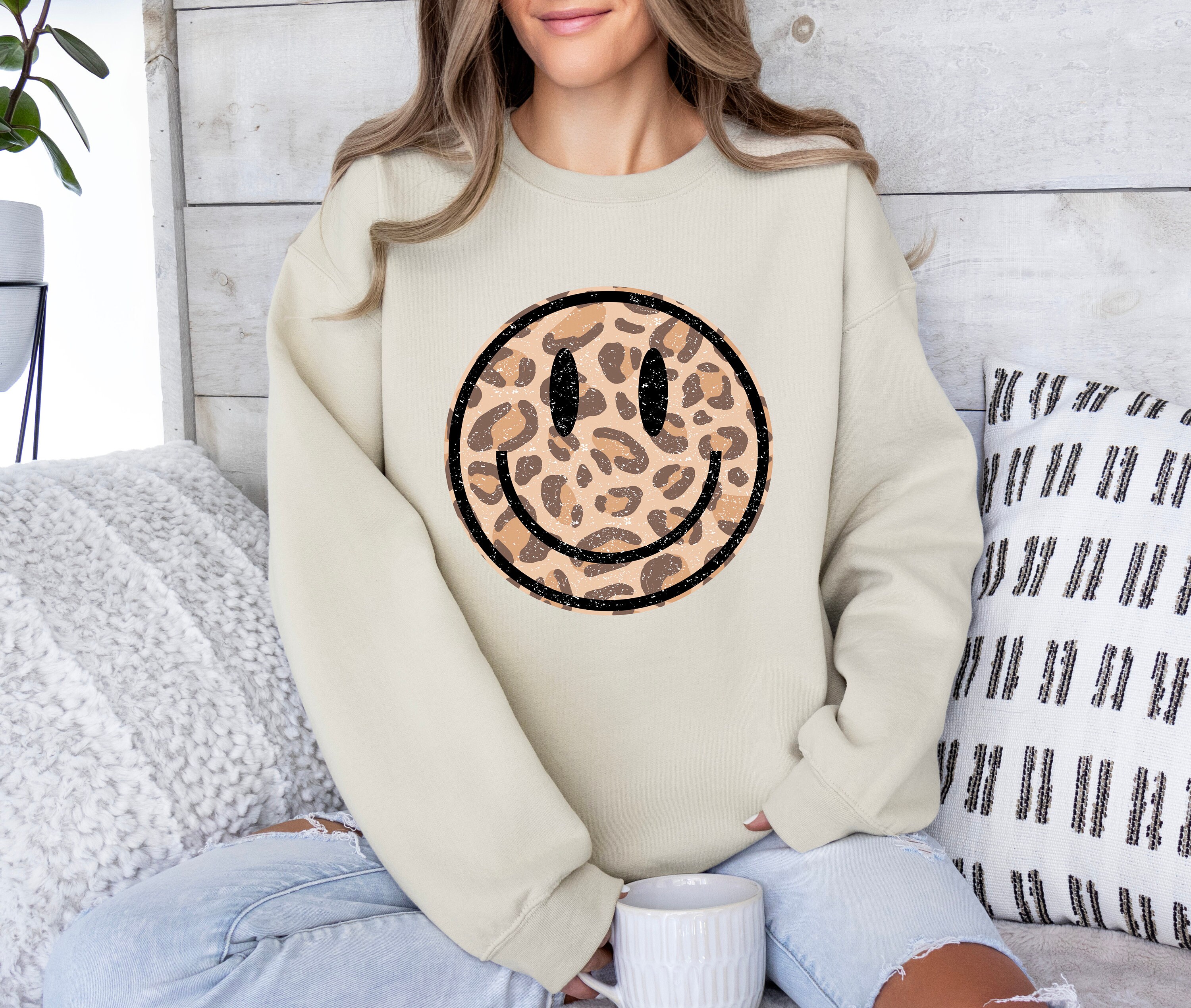 Leopard Smiley Face PNG, Retro Smiley PNG, Cheetah Smiley Face Png ...