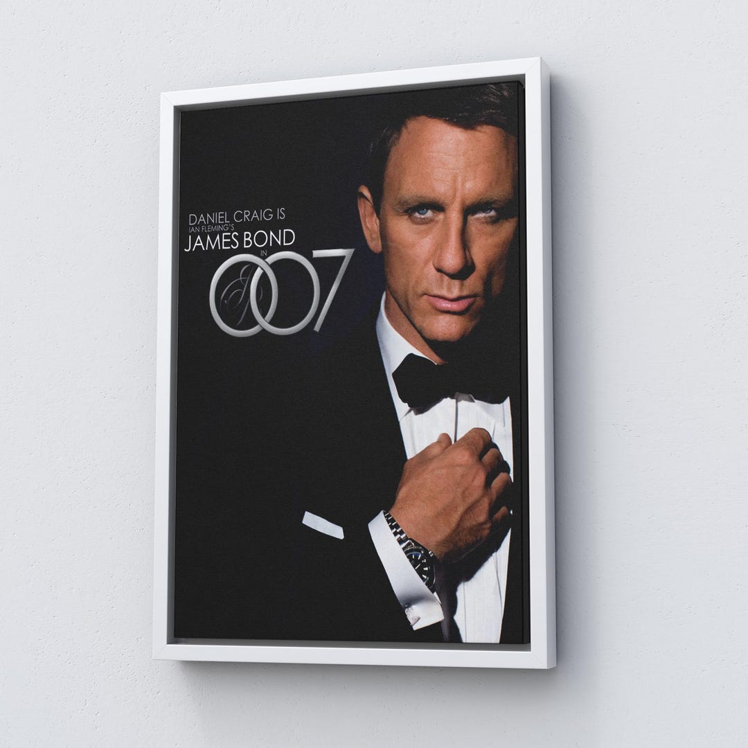 James Bond 007 Wall Art, James Bond Canvas Wall Decor, James Bond ...