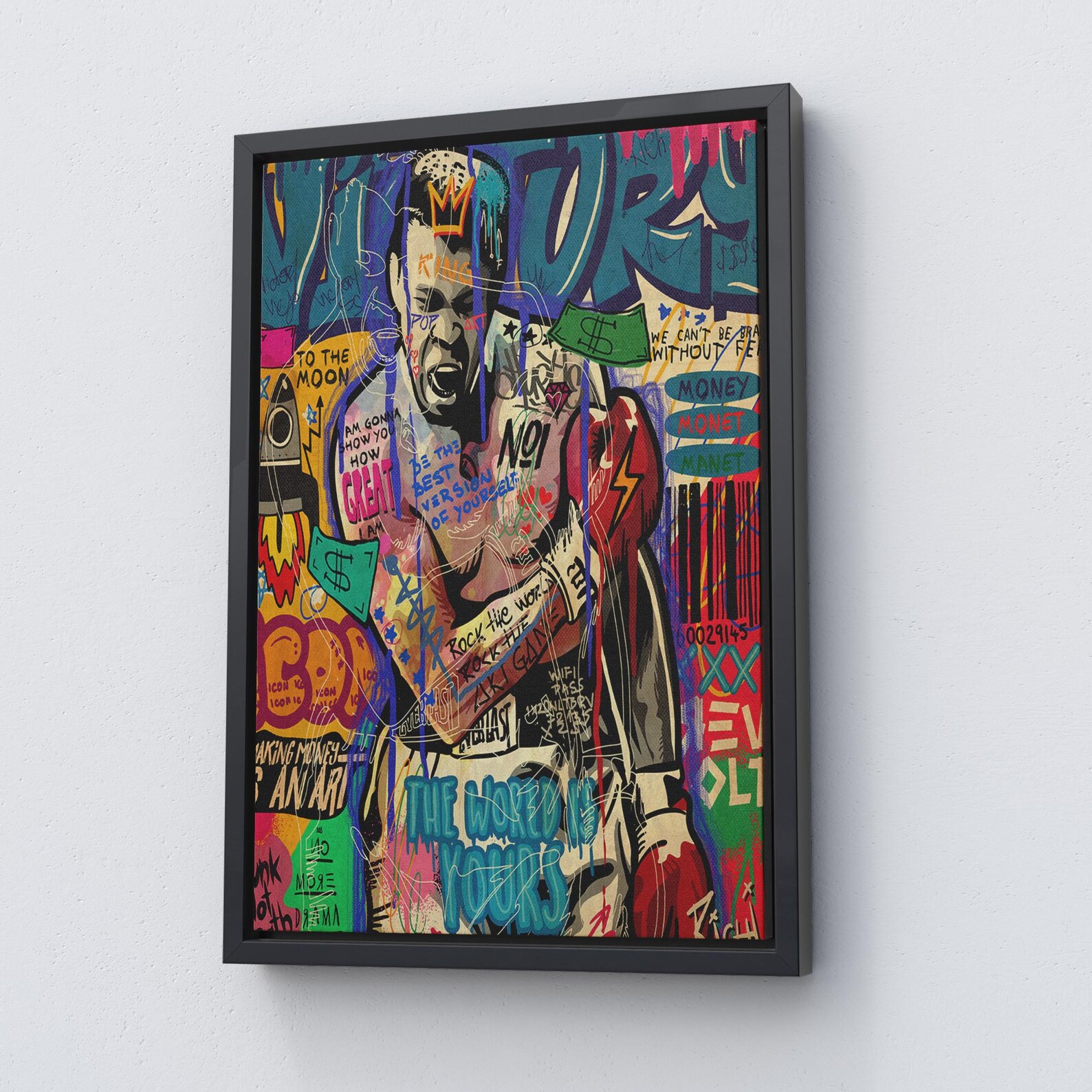 Muhammad Ali Pop Art Wall Art, Muhammad Ali Poster Print, Muhammad Ali ...