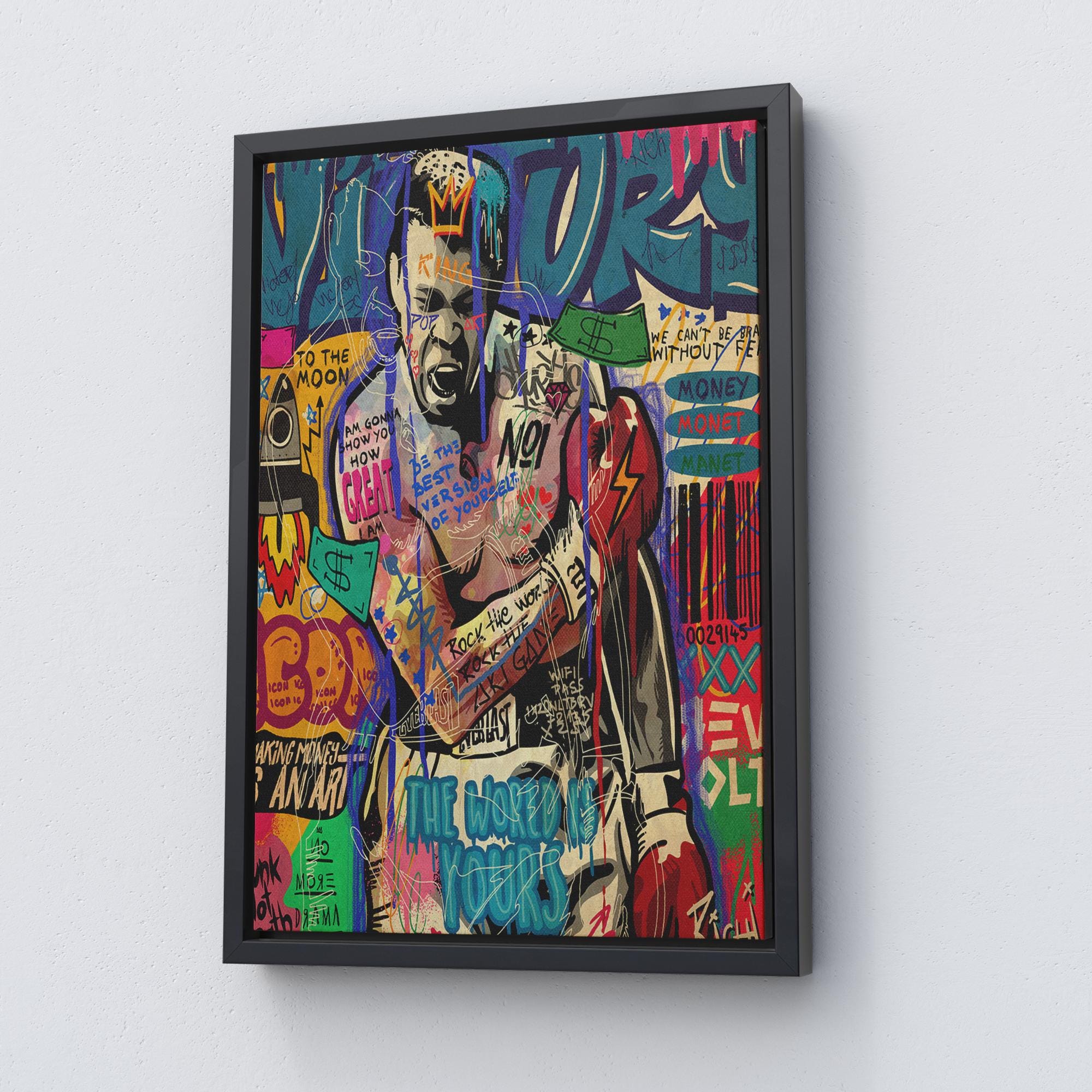 Muhammad Ali Pop Art Wall Art, Muhammad Ali Poster Print, Muhammad Ali ...