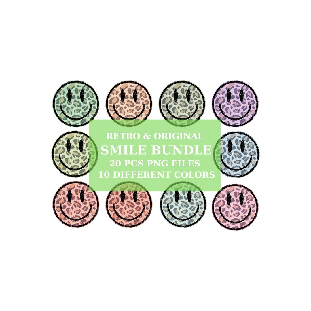Leopard Smiley Face PNG, Retro Smiley PNG, Cheetah Smiley Face Png ...