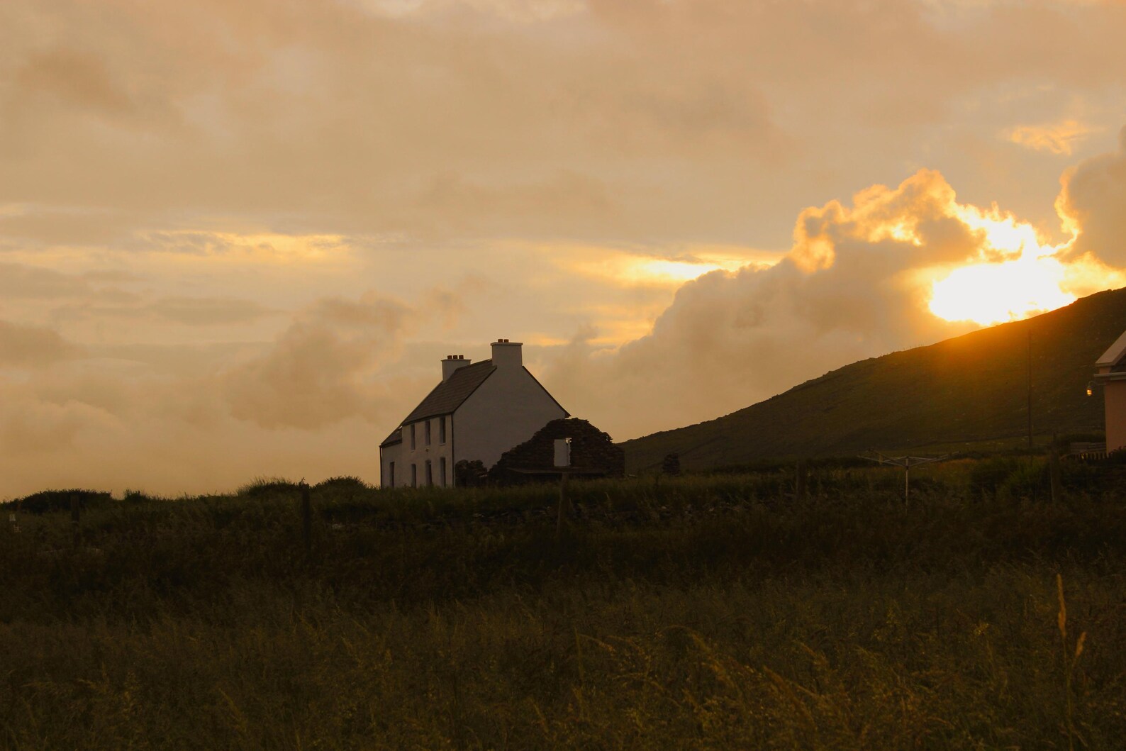 Sunset Over Irish Cottage on the Coast - Etsy