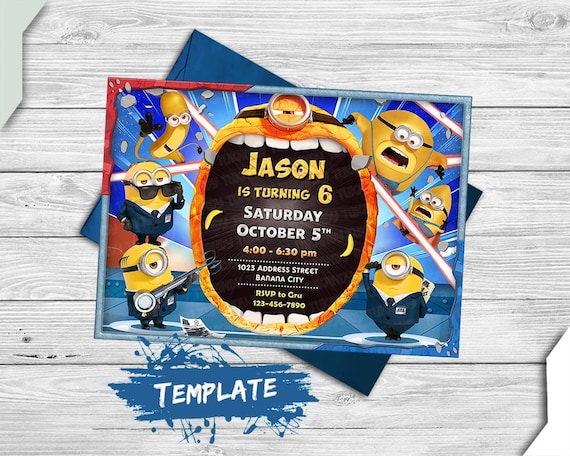 Despicable Me Invitations Templates 51+ Free Templates For 'Despicable