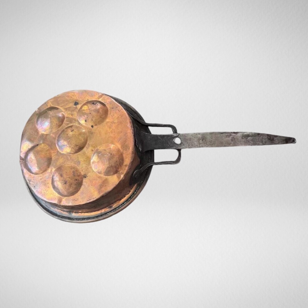 Antique Copper Egg Poaching Pan - Farmhouse Kitchen Decor - Etsy