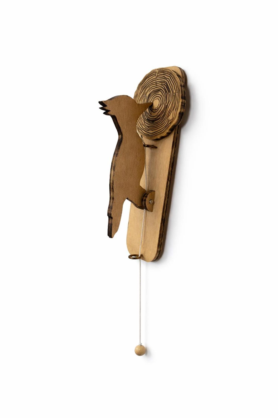Woodpecker Pull String Mechanism – Laser Cut Files | Wooden Toy DIY ...