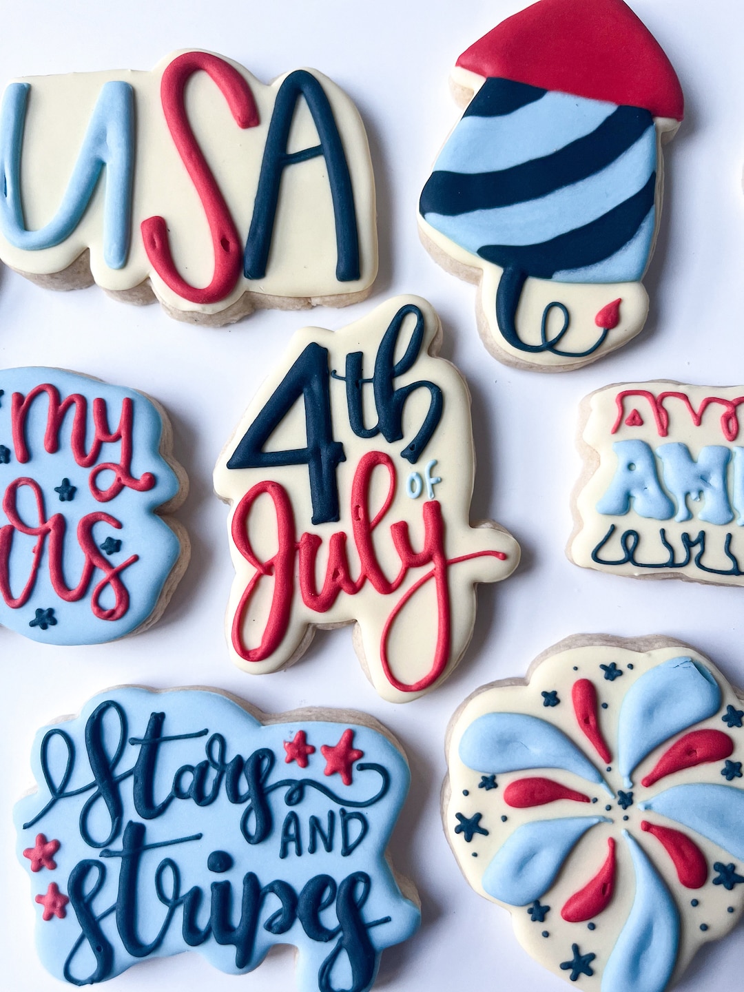 4th of July Cookie Cutter Fourth of July Independence Day Hand Lettered ...