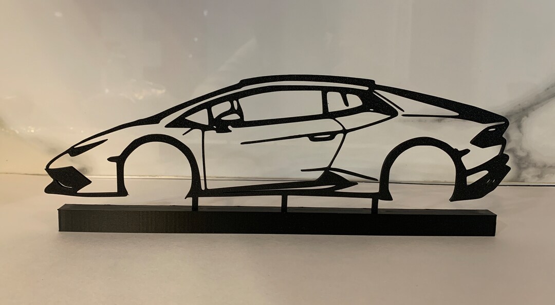 Supercar Silhouette Side View Stand - Etsy