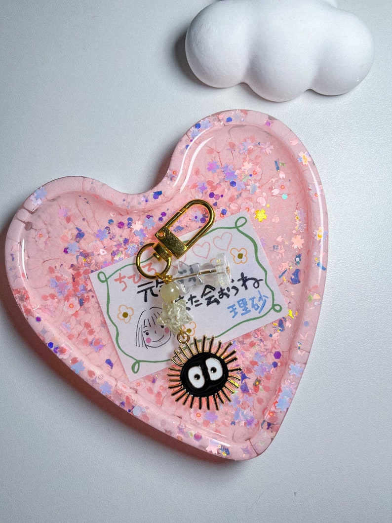Soot Sprite Keychain Studio Ghibli Handmade Beaded Keychain Keychain ...