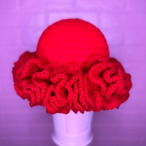 Extra Curly Ruffle Hat - Etsy