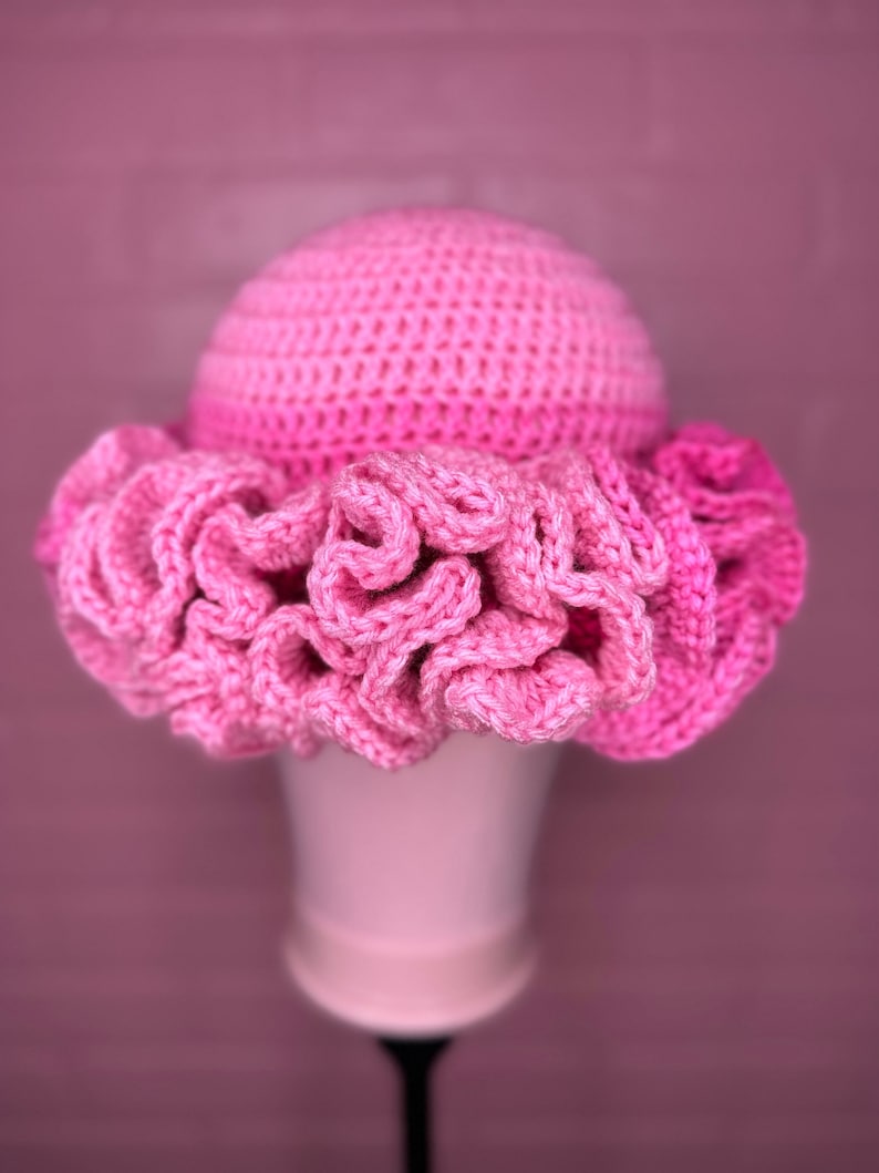 Extra Curly Ruffle Hat - Etsy